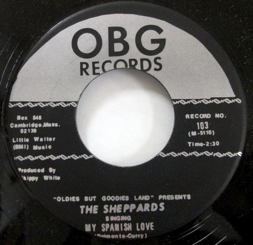The Sheppards 45 My Espagnol Amour Obg Records Doowop 1979 Ltd Press VG #2781 | eBay