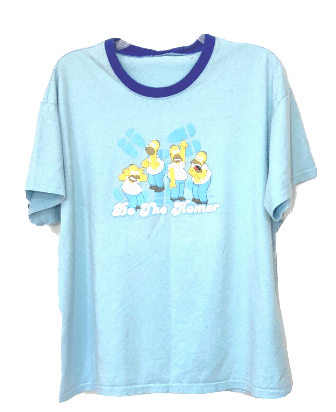 BART SIMPSON 'DO THE HOMER' BLUE RINGER TEE SHIRT, ME… - Gem