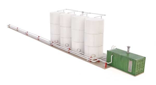 HO Scale Walthers Cornerstone 933-4181 Corn Syrup Transfer Facility Kit ...
