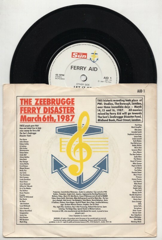 Ferry Aid Let It Be 1987 UK Single Paul Mccartney Kate Bush Boy George Beatles | eBay