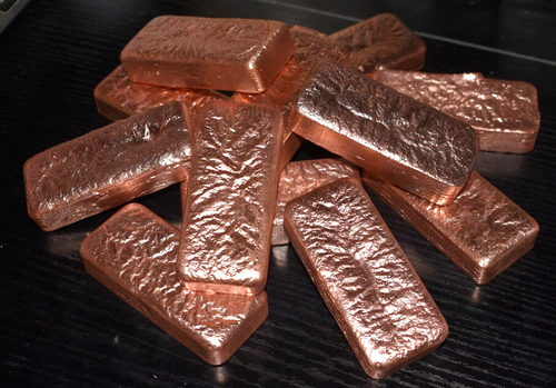1 POUND plus PURE COPPER BULION INGOT BAR .999 Fine 1lb+ paperweight ...