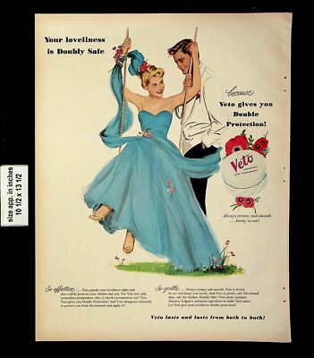 1949 Veto Colgate's New Deodorant Vintage Print Ad 21177 | eBay