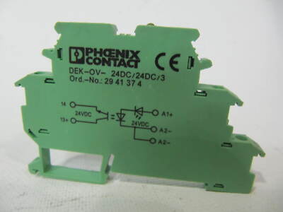 Phoenix Contact 24VDC Control Relay DEK-0V-24DC/24DC/3 Ord. 2941374 | eBay