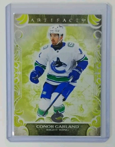 Conor Garland Vancouver Canucks 2024-25 Upper Deck Artifacts NEON GREEN ...