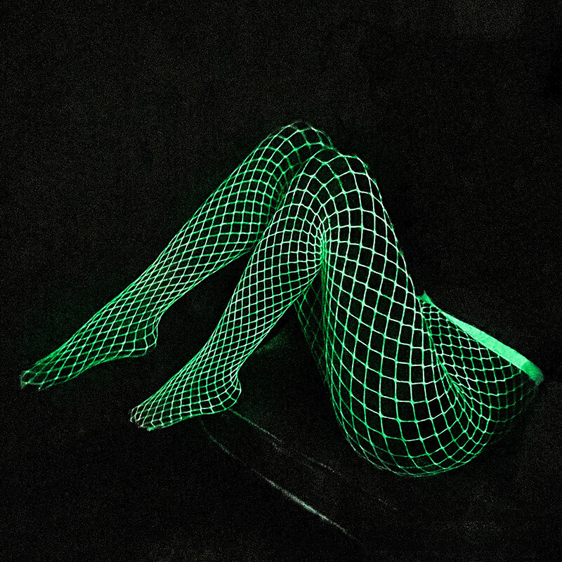 Sexy Women Luminous Fishnet Stockings Glow in the Dark Fishnets ...