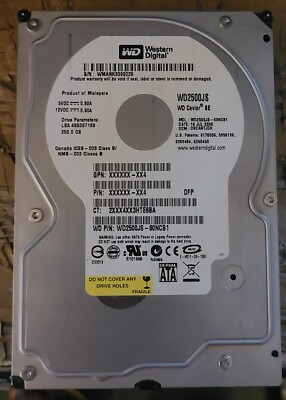 Western Digital Caviar 250GB SATA 3.5" HD WD2500JS w Screws | eBay