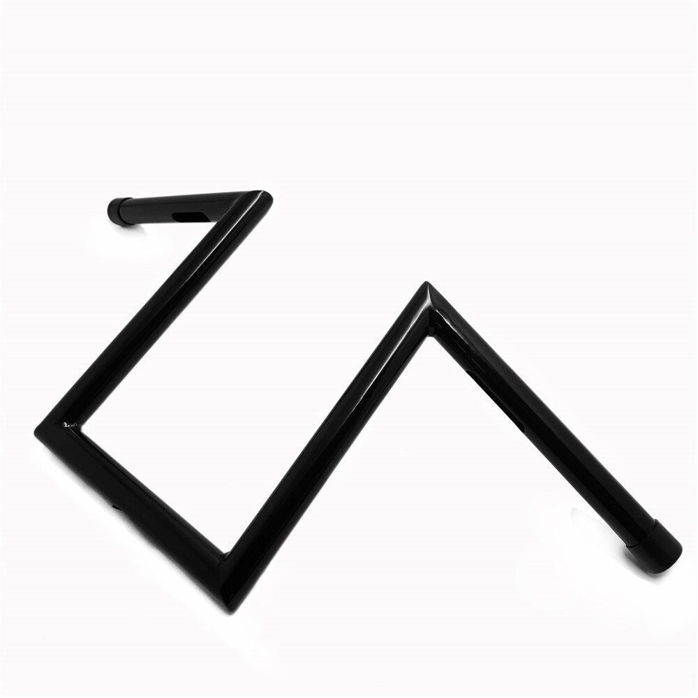 Black Z Bar 8 Inch Rise Handlebars For Harley Softail Sportster Bobber ...