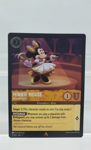 Disney Lorcana Minnie Mouse - Musical Artist 9/204 Cold Foil Into the ...