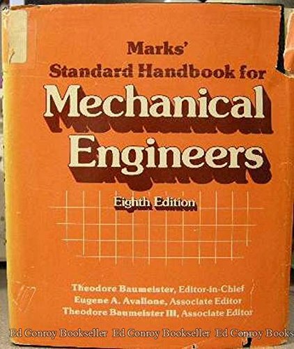 Marks' Standard Handbook for Mechanical Engineers, 8th Edition | eBay