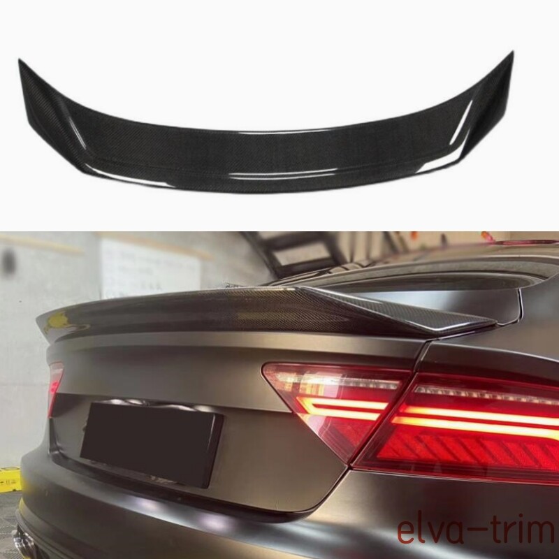 Car Rear Trunk Lid Spoiler Wing Trim For 2013-2017 Audi A7 S7 RS7 ...