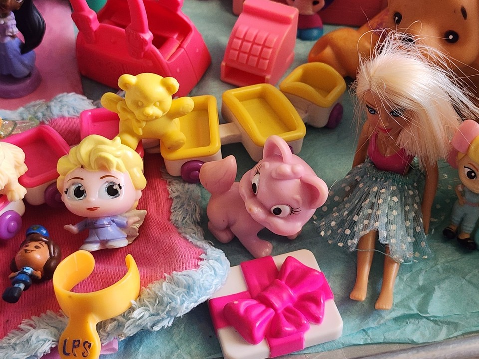 American Girl Little People Hasbro Disney Princess LPS Vtg 76 Piece Lot ...