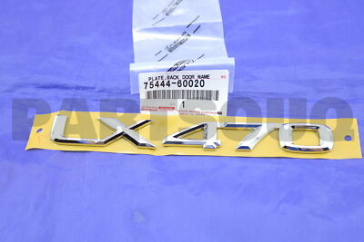 7544460020 Genuine Toyota PLATE, BACK DOOR NAME, NO.3 75444-60020 | eBay