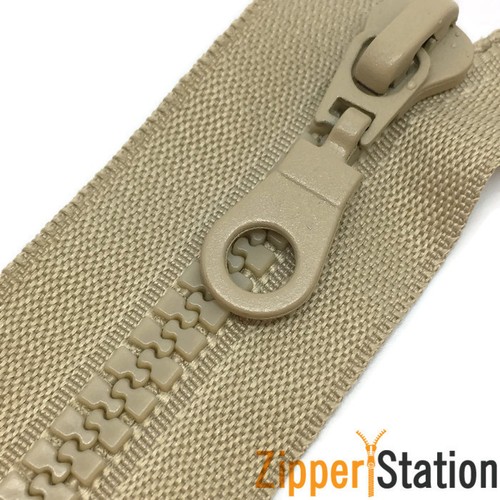 Chunky Open Ended Zip Plastic Teeth - Choice of 25 Colours & 12 Zipper ...