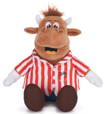 BRAND NEW 10" OFFICIAL BULLSEYE DARTS PLUSH BULLY DART COW MASCOT SOFT ...