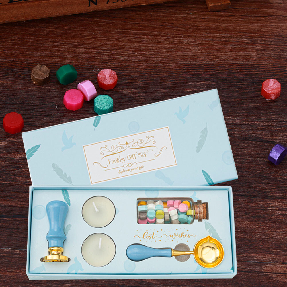 Retro Fire Paint Seal Gift Box Set for Valentines Envelope Invitation ...