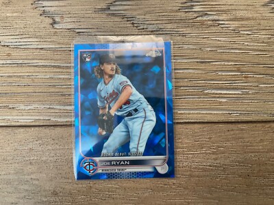2022 Topps Chrome Update Sapphire Joe Ryan Rookie Card US54 Minnesota ...