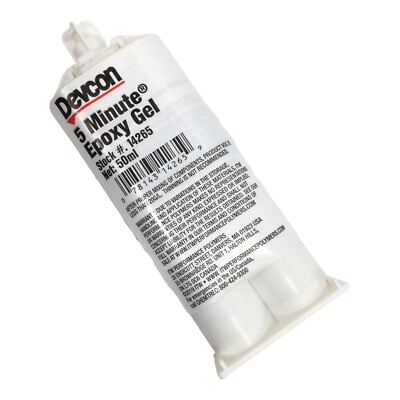 Devcon 5 Minute Epoxy Gel 50 ml Fast Curing 2500 PSI Opaque Adhesive Glue Gap | eBay