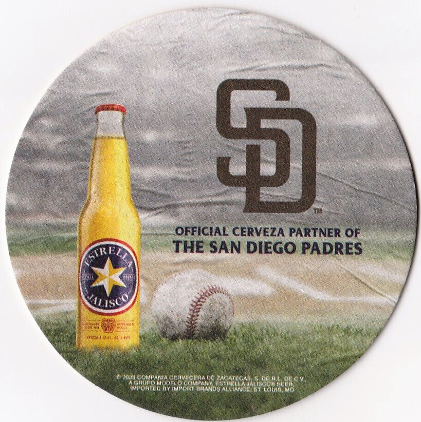 Estrella Jalisco Official Cerveza Partner San Diego Padres Beer Coaster ...