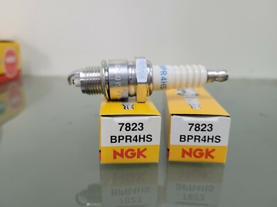 Genuine NGK SPARK PLUGS BPR4HS 2 pack Yamaha PW50 Honda Kawasaki Suzuki ...