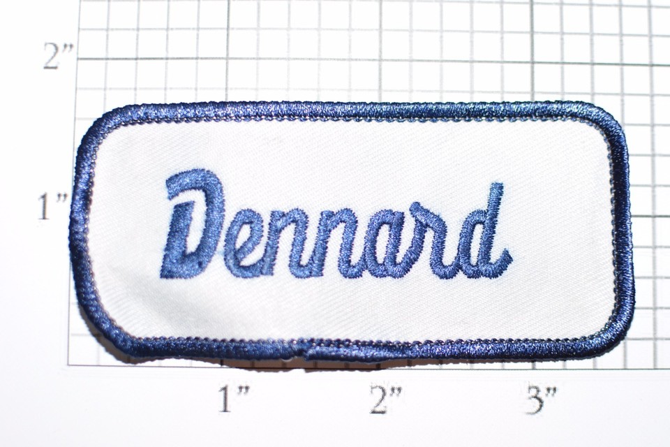 Name Tag Patch Embroidered Vintage Sew-on for Work Shirt Uniform ...