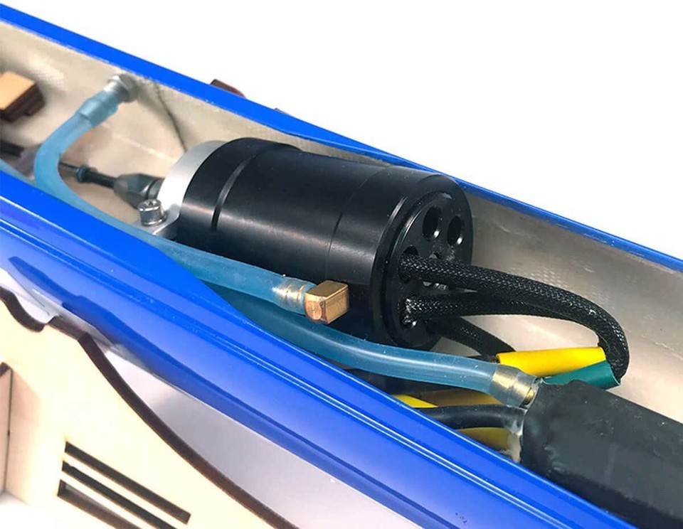 ARTR TFL RC Electric Boat 1128 Blue Arrow Outrigger Brushless Motor ...