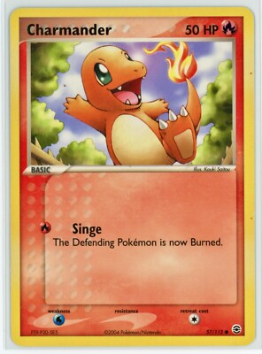 Charmander 57/112 - EX Fire Red Leaf Green Pokemon Card NM! | eBay