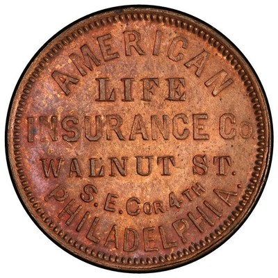 Philly PA-Ph 810A PCGS MS-63 RB - American Life Insurance / Libertas ...