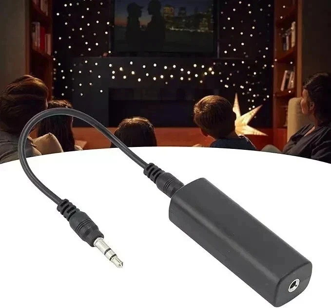 Ground Loop Noise Isolator 3.5mm AUX Cable For Car Audio System Home ...