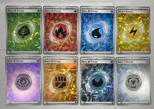 Pokemon TCG Terapagos ex UPC Basic Energy Set 8 Cracked Ice Promo Holo ...