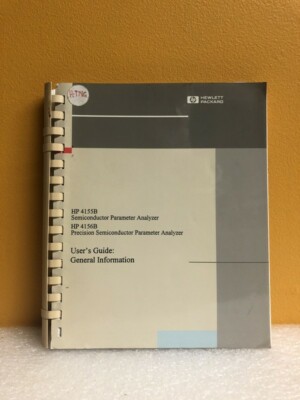 HP 04156-90102 4155B / 4156B Semiconductor Parameter Analyzer User's ...