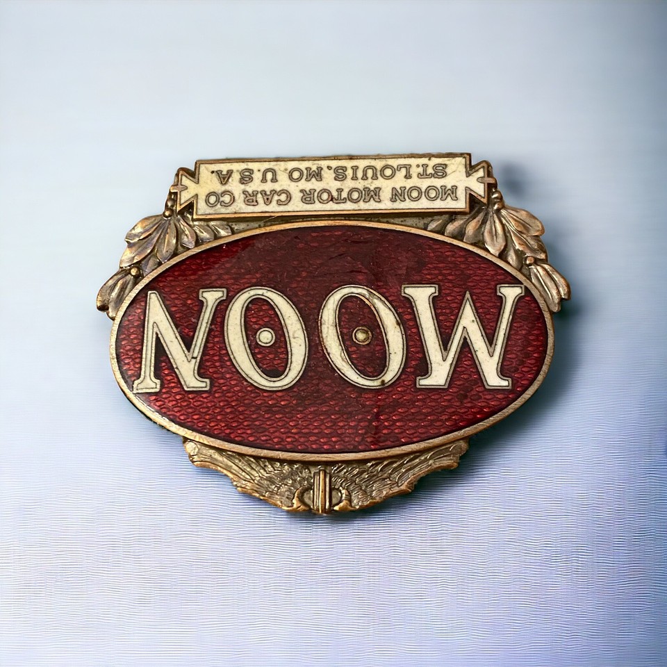 Moon Grille Radiator Badge 1921 1922 1923 1924 Cloisonne Emblem Added ...