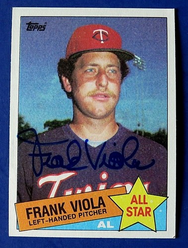 1985 TOPPS FRANK VIOLA SIGNED BASEBALL CARD #710 ~ 100% GUARANTEE | eBay