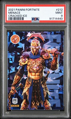2021 Panini Fortnite Menace Legendary Outfit Cracked Ice 212 PSA 9 Mint ...