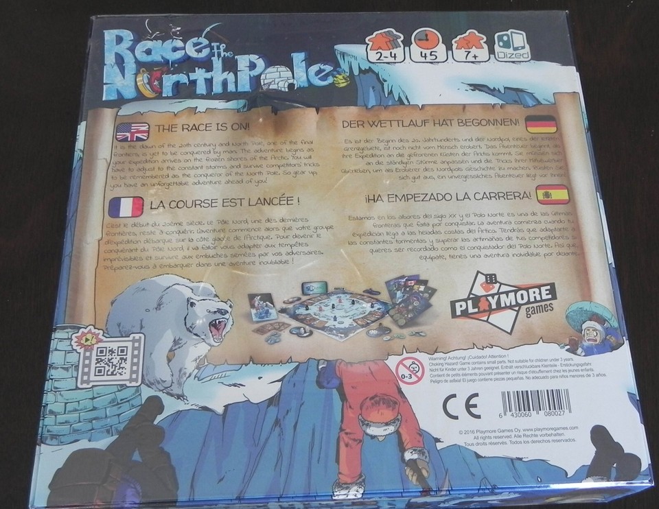 Race to the North Pole board game Playmore Games 2016 2-4 players NIS ...
