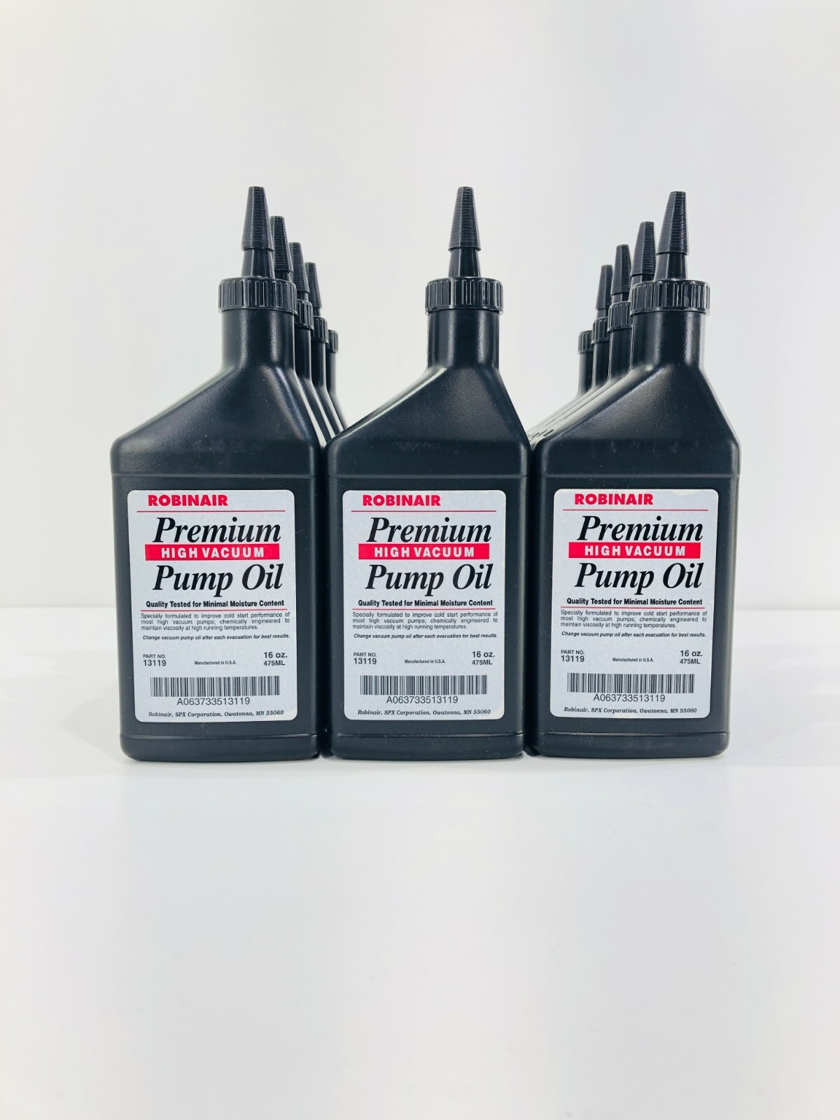 NEW - Robinair Vacuum Pump Oil Case of 12 - 16oz Bottles Part #13119 | eBay
