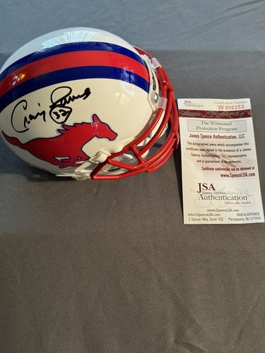 craig james Autographed SMU mini helmet with JSA COA | eBay