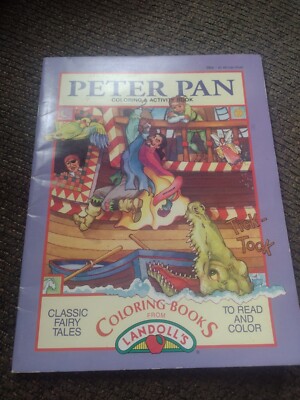 Landoll 1994 Peter Pan Coloring Book Unused | eBay