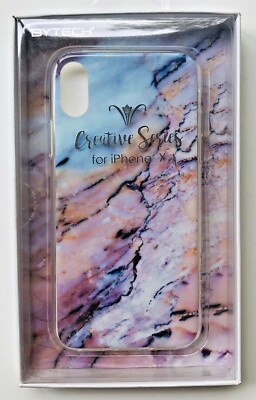 For iPhone X Fashion BYTECH Creative Series Marble Case Cover NEW ...