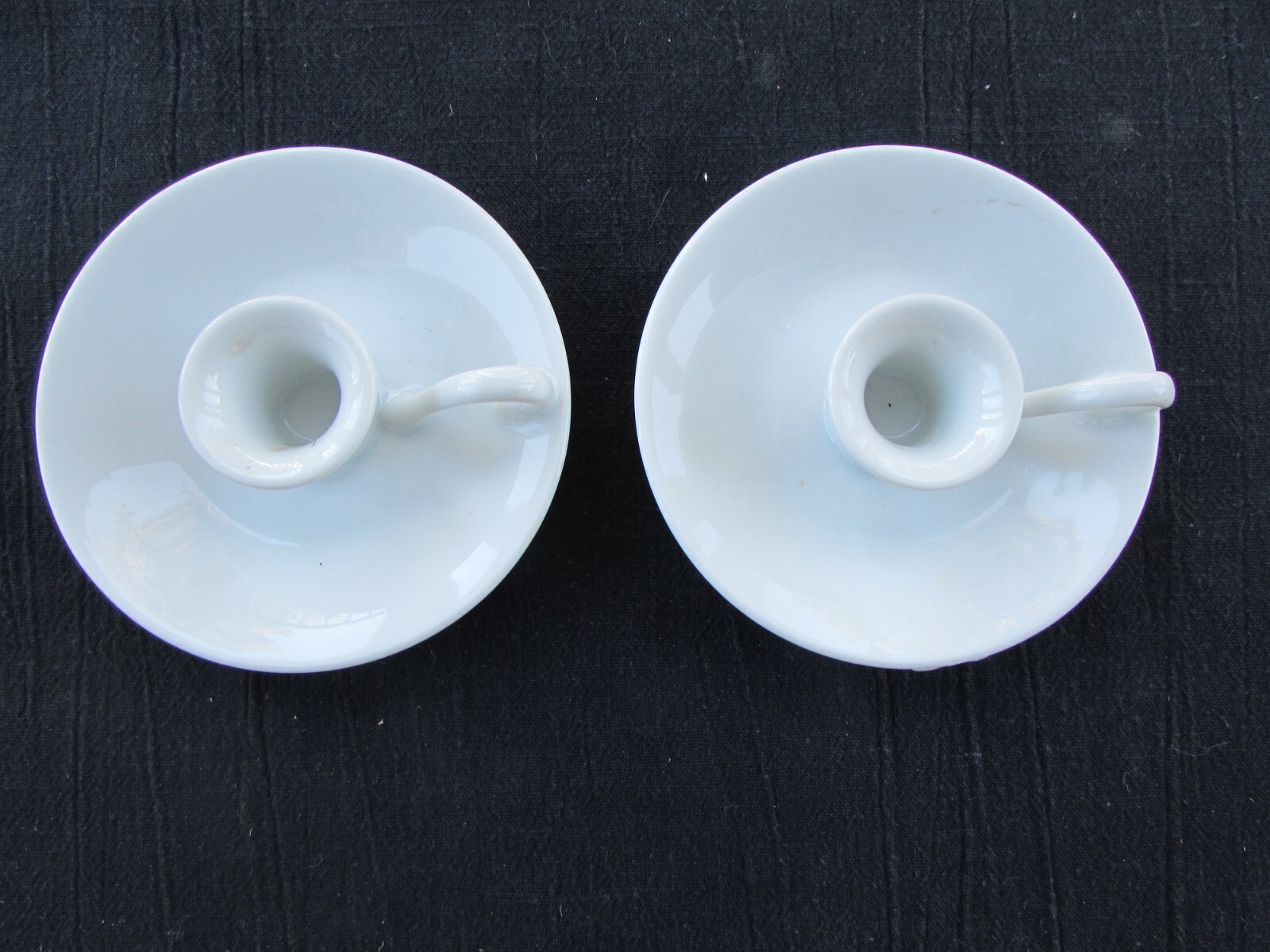 PAIR OF 2 MATCHING VINTAGE CHINA HAND-HELD CANDLE HOLDERS - MINT ...