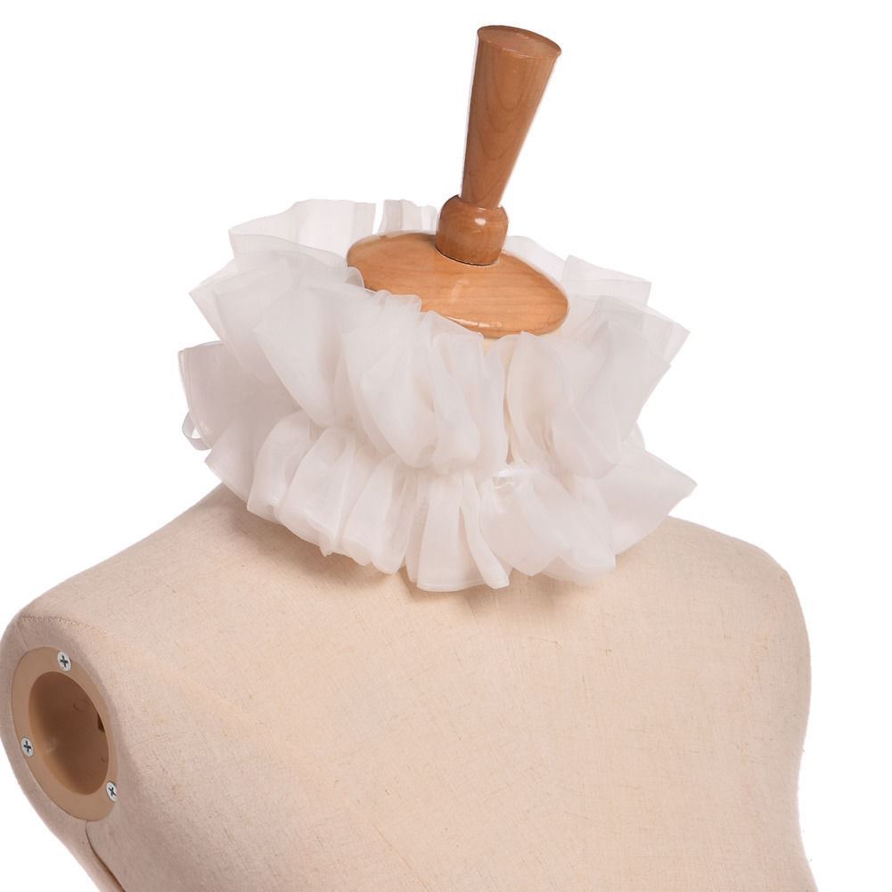 Renaissance Ruff Collar Victorian Neck Ruff Elizabethan Fancy Dress ...