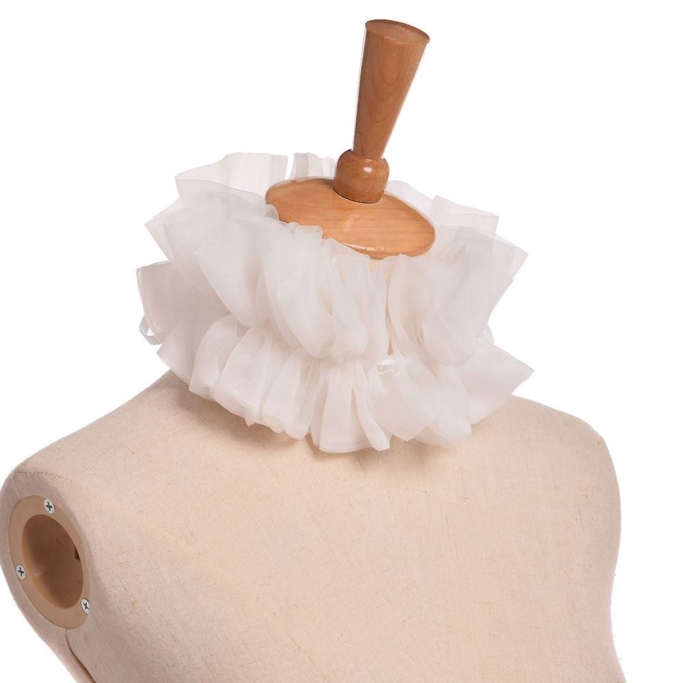 Renaissance Ruff Collar Victorian Neck Ruff Elizabethan Fancy Dress ...