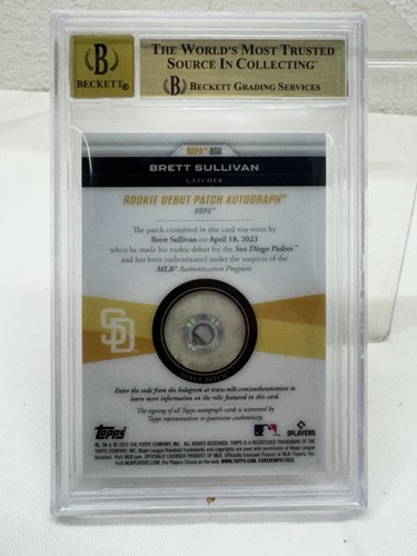 2024 Topps Chrome Update MLB Debut 1/1 Brett Sullivan Rookie Debut ...