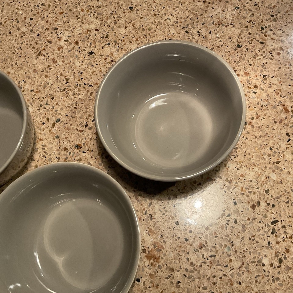 Threshold Avesta Gray Stoneware 6” Round Soup Cereal Bowls Set Of 5 | eBay