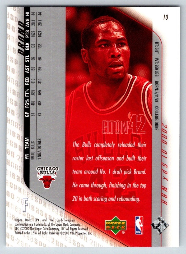 Elton Brand 1999 Playoff Absolute SSD #10 | eBay
