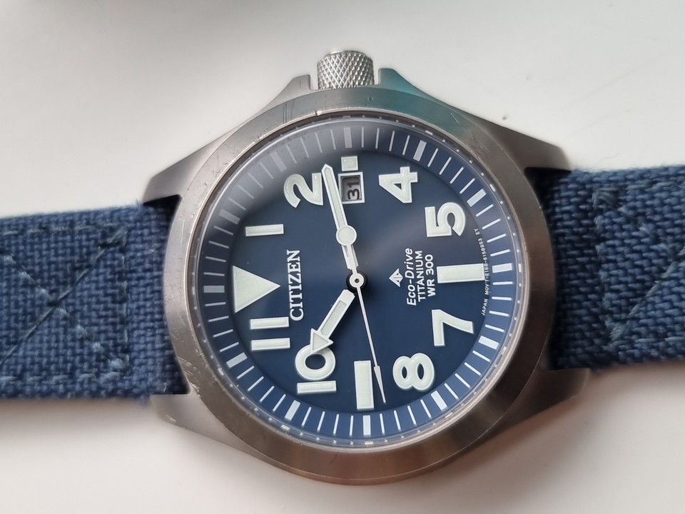 Citizen Eco Drive Promaster Tough BN0118-12L Titanium Sapphire Blue ...
