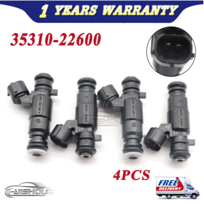 4PCS Fuel Injector for 2000-2005 Hyundai Accent 1.5L 1.6L 35310-22600 ...