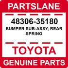 48306-35180 Toyota OEM Genuine BUMPER SUB-ASSY, REAR SPRING | eBay