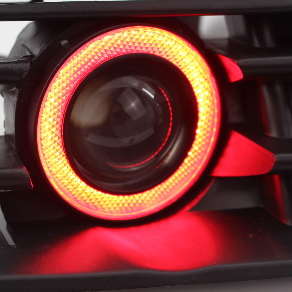 2Pcs/Set Lower Grille LED Driving Fog Light Halo Ring Fit For VW Bora ...