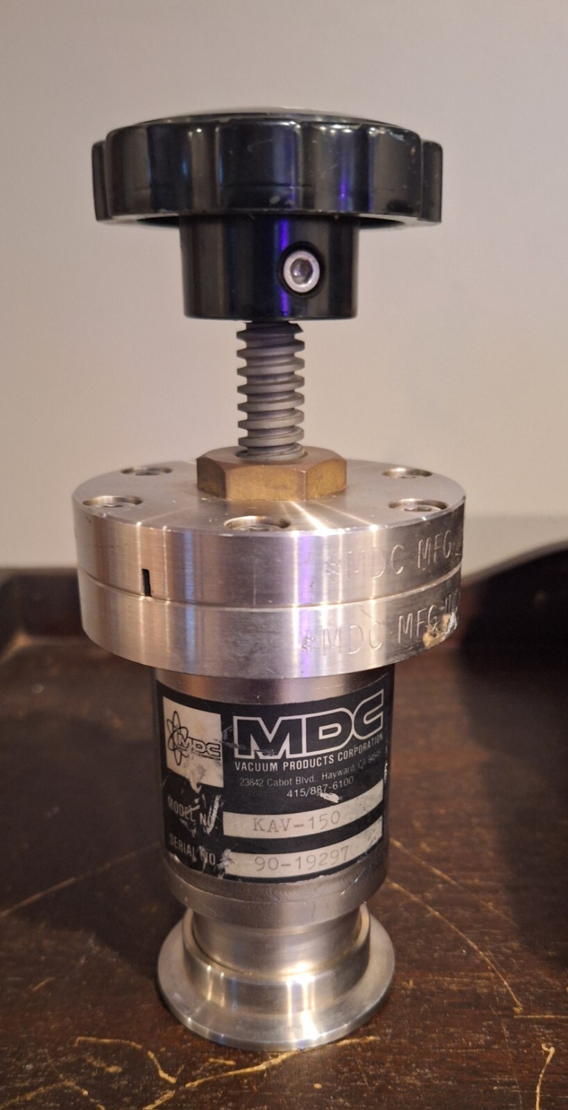 MDC Vacuum Products KAV-150 Angle Valve | eBay