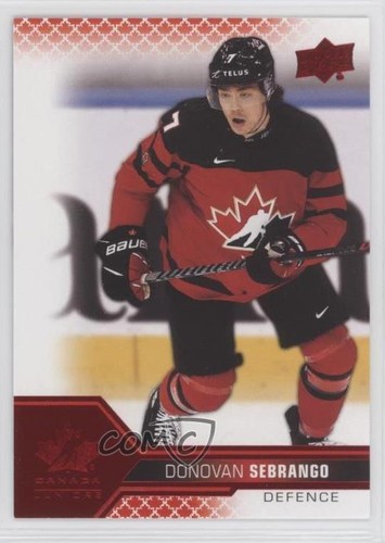 2022 Upper Deck Team Canada Juniors - Men's U-20 Red Foil #10 Donovan ...